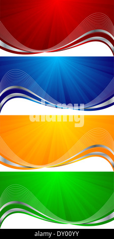 Vector colorful banners; clip-art Stock Photo - Alamy