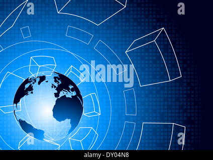 Vector tech background; clip-art Stock Photo - Alamy