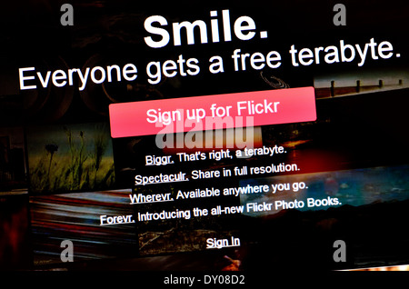 flickr website screen shot Stock Photo - Alamy