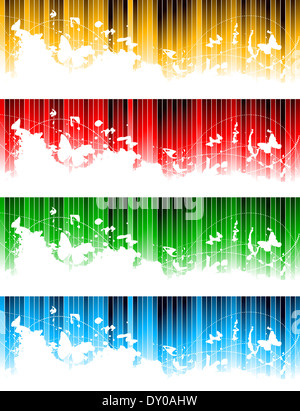 Vector set of colorful banners; clip-art Stock Photo - Alamy