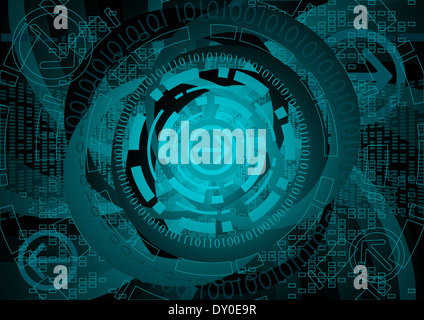 Vector abstract tech background; clip-art Stock Photo - Alamy