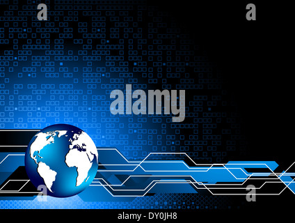 Vector abstract tech background; clip-art Stock Photo - Alamy
