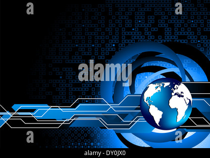 Vector abstract tech background; clip-art Stock Photo - Alamy