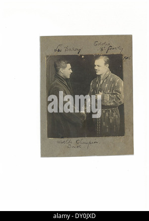A 1916 photograph of boxers Les Darcy (left) and Eddie McGoorty ...