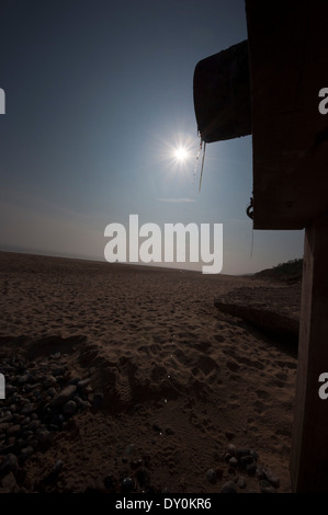 Drainage pipe outfall on beach Stock Photo - Alamy