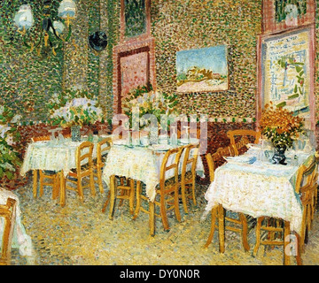 Vincent van Gogh, Interior of a Restaurant, painting in oil on canvas ...