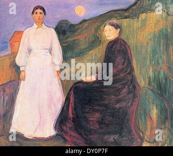 Edvard Munch, Mother and Daughter, painting, 1897-1899 Stock Photo - Alamy