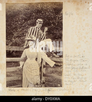 This photograph, taken circa 1885, captures a moment in history with ...
