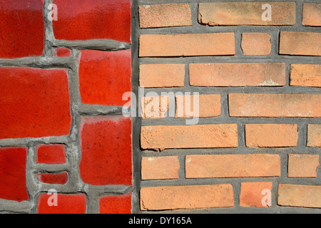 Rough texture of ceramic rectangles. Abstract background Stock Photo ...