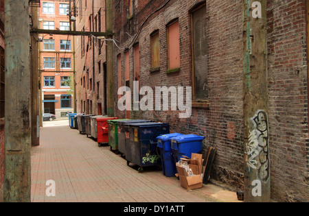 Back alley building Stock Photo - Alamy