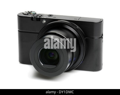 Compact camera on a white background Stock Photo - Alamy