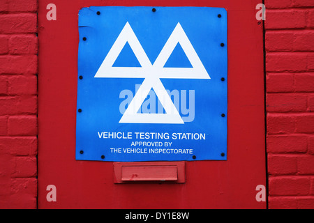 Vehicle Testing Station approved by The Vehicle Inspectorate Stock ...