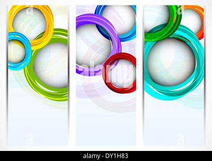 Set of blank circles with space. vector elements Stock Photo - Alamy