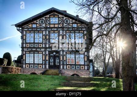 Junkerhaus house, built by Karl Junker, 1891, Lemgo, North Rhine ...