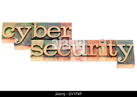 cybercrime word - isolated text in letterpress wood type blocks stained ...
