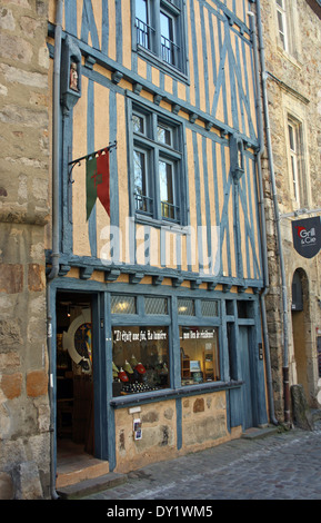 Medieval Half-Timbered Shop Fronts - Two historic French half-timbered ...