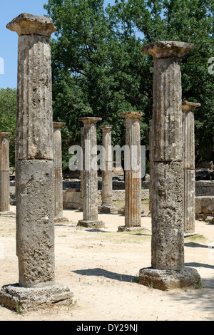 Section Doric colonnade Palaestra dated to 3rd century BC Ancient ...