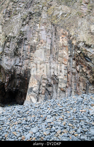 Folded, buckled, rock strata in Baviaanskloof Pass, Eastern Cape, South ...