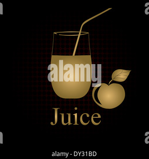 Fruit juice symbols - vector illustration Stock Photo - Alamy