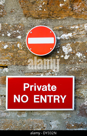Private No Entry sign, UK Stock Photo - Alamy