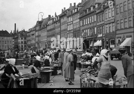 Market Copenhagen Denmark in the 1930s Stock Photo - Alamy