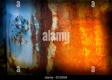 Texture of colored rust metal plate Stock Photo - Alamy