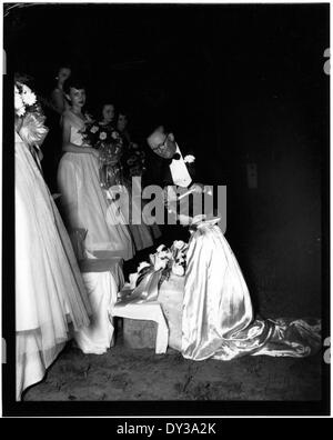The Coronation Pageant at Whitworth College on May 29, 1950, is ...