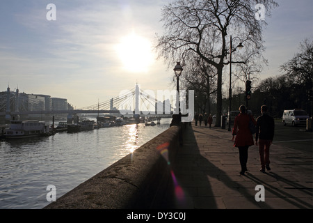 Chelsea Embankment, Westminster, London SW1, England, UK Stock Photo ...
