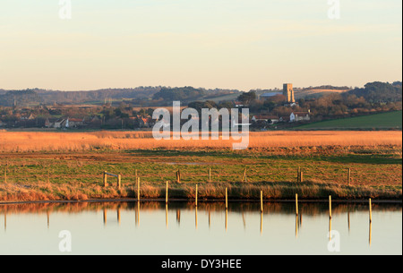 salthouse village and cley salt marsh, north norfolk, england Stock ...