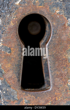 old rusted keyhole Stock Photo - Alamy
