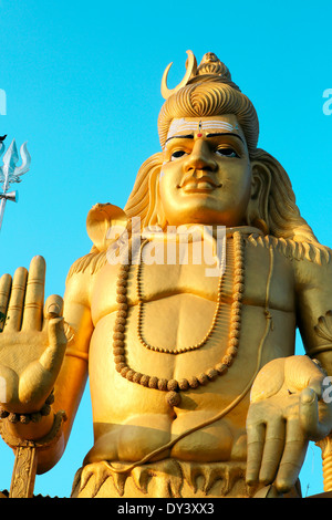 Statue of the Hindu deity Shiva at the Sri Kashi Vishwanath Temple ...