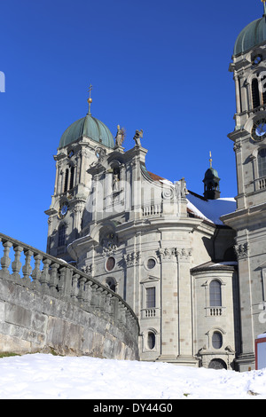 The Einsiedeln Monastery - Switzerland : A monk in the monastery in his ...