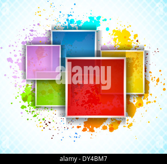 Abstract artistic background of colorful splotch Stock Photo - Alamy