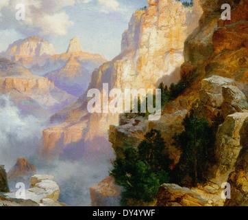 Thomas Moran, Grand Canyon of the Colorado River, landscape painting in ...