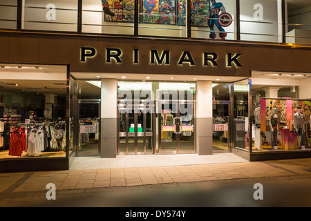 Primark Shop Window Display at Night Stock Photo - Alamy