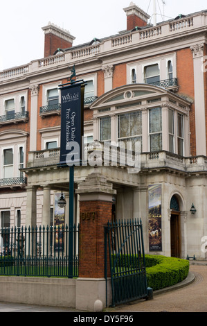 The entrance to the Wallace collection in Marylebone, London Stock ...