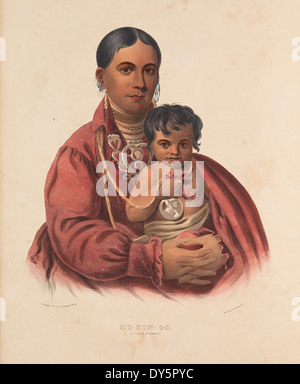 MO-HON-GO. OSAGE WOMAN., from History of the Indian Tribes of North ...