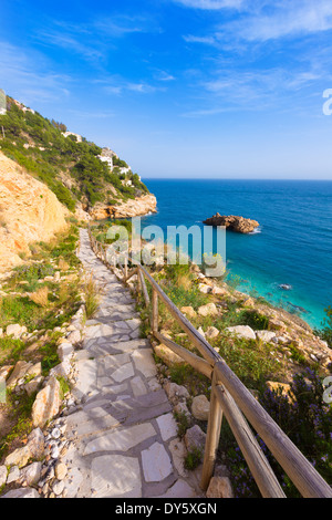Javea Playa Ambolo beach Xabia in Mediterranean Alicante Spain Stock ...