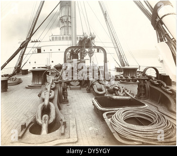 The navigation bridge of the Cunard Line’s RMS Mauretania was a key ...