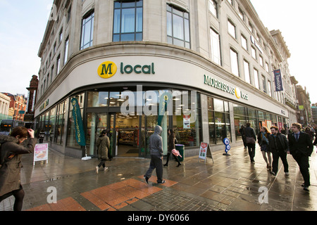 27/02/14 Morrisons M Local opens at Piccadilly Gardens , Manchester ...