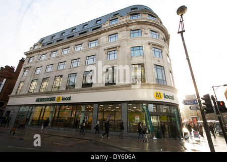 27/02/14 Morrisons M Local opens at Piccadilly Gardens , Manchester ...