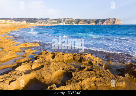 Javea Xabia Muntanyar beach Tosca stone at Alicante Mediterranean Spain ...