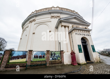 Panorama of the Battle of Waterloo painted by Louis Dumoulin in 1912 ...