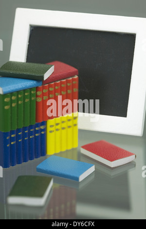 back to school concept with miniature school books Stock Photo - Alamy