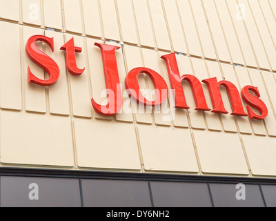 Sign outside St Johns Shopping Centre in Liverpool Stock Photo - Alamy