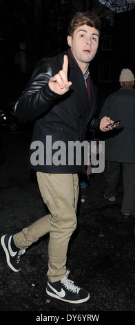 Union J leaving the Sony Music office's in London Featuring: Jaymi ...