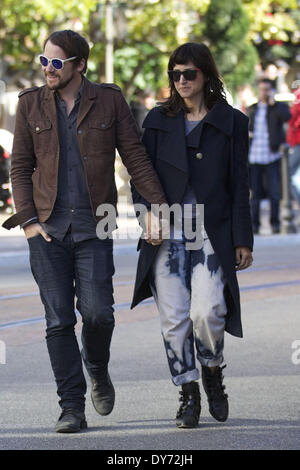 Stephanie Jory shopping at The Grove with a male companion Featuring ...