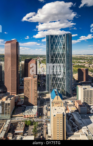 Downtown Calgary, The Bow, city tallest building on right, view from ...