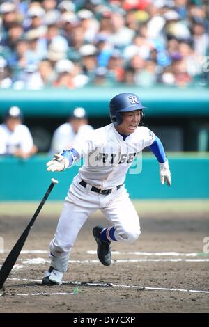 Hyogo, Japan. 2nd Apr, 2014. Takahiro Nishimura (Riseisha) Baseball ...