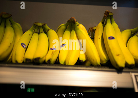 Bananas on display in a supermarket grocery store Stock Photo - Alamy